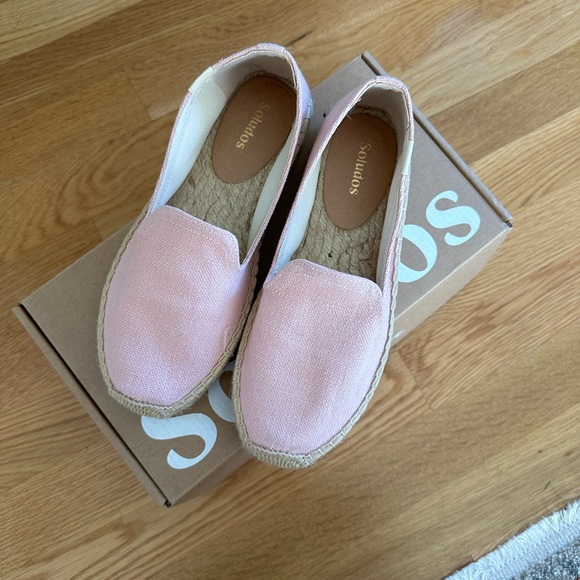 Soludos | Shoes | Nib Soludos Soft Pink Smoking Slipper Espadrille 65 ...